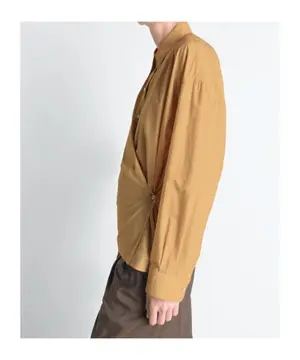 LEMAIRE Long Sleeve Twisted Shirt - Cumin