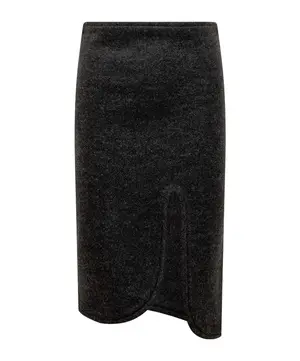Victoria Beckham Padded Trim Midi Skirt