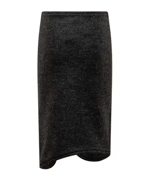 Victoria Beckham Padded Trim Midi Skirt