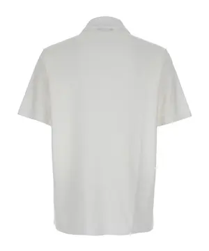 Balmain Coin-printed Polo Shirt - White