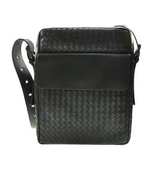 Bottega Veneta Woven Shoulder Bag - Black