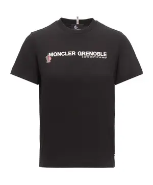Moncler Logo Print Crewneck T-shirt