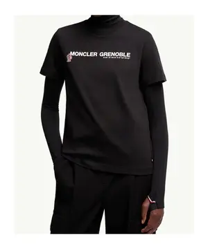 Moncler Logo Print Crewneck T-shirt