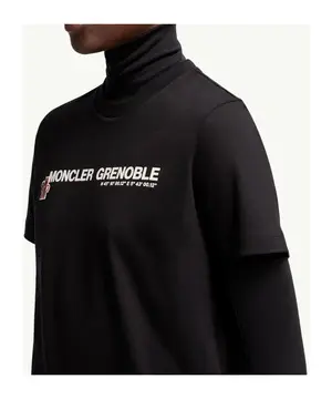 Moncler Logo Print Crewneck T-shirt