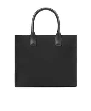 Versace Medusa Logo Embossed Tote Bag - Black