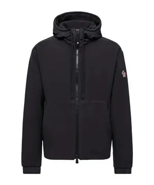 Moncler Zip-up Hooded Jacket - Black