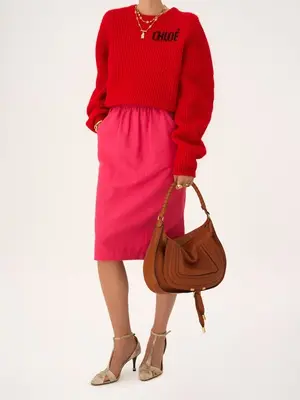 Chloé Marcie Medium Shoulder Bag - Brown
