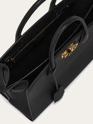 FERRAGAMO Soft Studio Tote Bag - Black