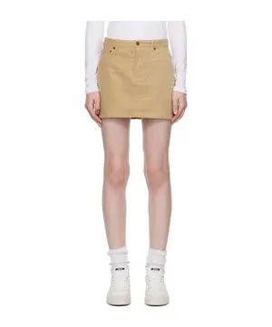 A.p.c. Belted High-waist Skirt