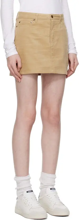 A.p.c. Belted High-waist Skirt