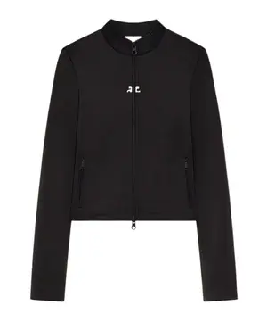 COURREGES Courrèges Biker Track Jacket With Embroidered Logo