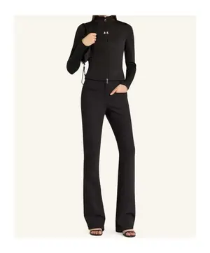 COURREGES Courrèges Biker Track Jacket With Embroidered Logo
