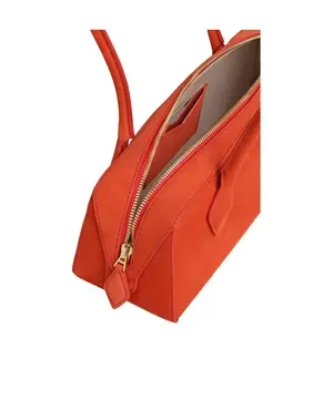 Alaïa Le Teckel Medium Bag In Nubuck - Red