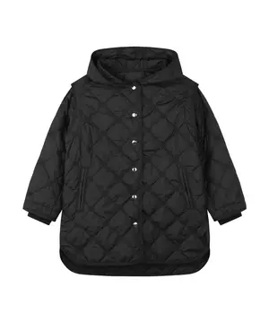 Givenchy 4g-motif Quilted Hooded Coat