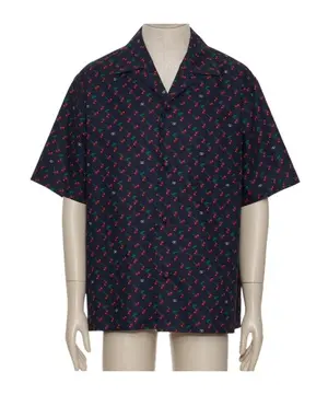 Valentino Garavani Cherry Printed Button-up Shirt - Black