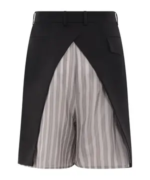 NAMACHEKO Tidam Layered Twill Shorts