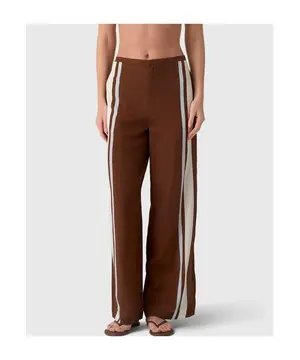 SIR. Striped Wide-leg Trousers - Metro