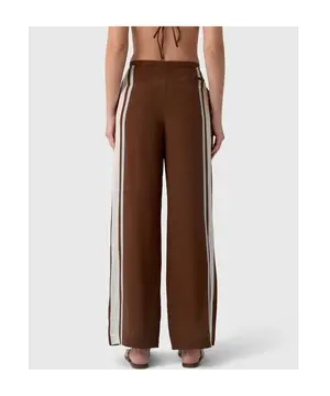 SIR. Striped Wide-leg Trousers - Metro
