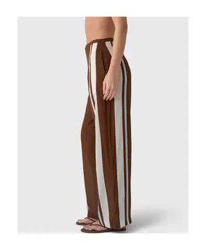 SIR. Striped Wide-leg Trousers - Metro