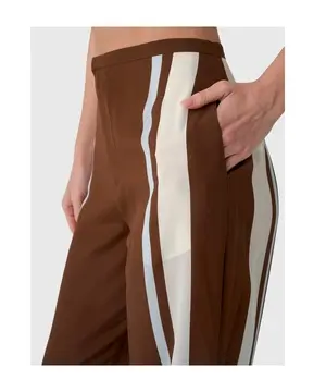 SIR. Striped Wide-leg Trousers - Metro
