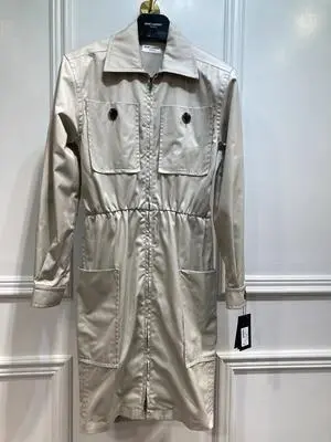 Saint Laurent Saharienne Belted Dress