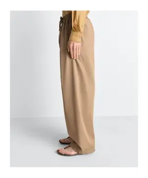 LEMAIRE Relaxed Fit Pyjama Pants With Drawstring - Cappuccino