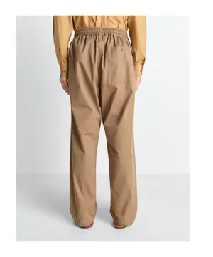 LEMAIRE Relaxed Fit Pyjama Pants With Drawstring - Cappuccino