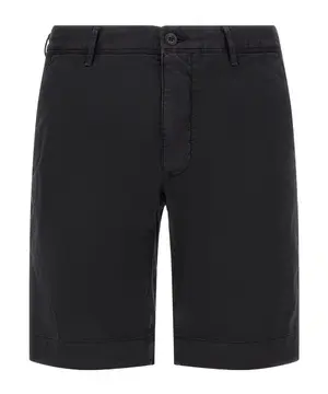 Incotex Modello 11s215 Slim Fit Bermuda Shorts - Black