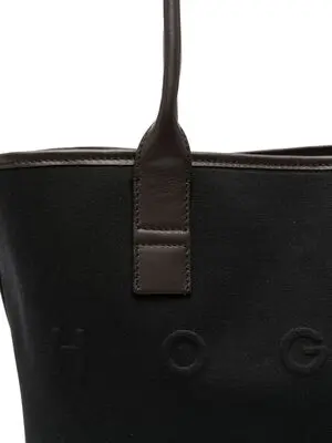 Hogan Double Handle Tote Bag - Black/brown