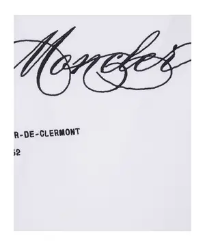 Moncler Embroidered Logo Cotton T-shirt