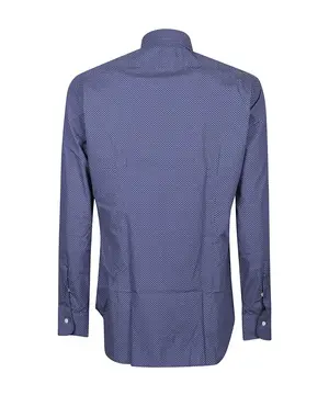 BARBA NAPOLI Patterned Long Sleeve Shirt