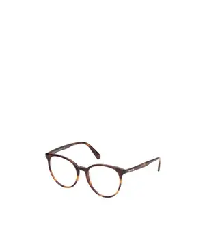 Moncler Oval Frame Eyeglasses - Havana
