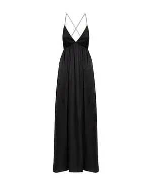 Zimmermann Sensory Gathered Silk Maxi Dress