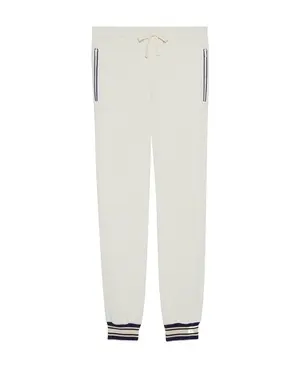 Gucci Logo-patch Cotton Track Pants - White
