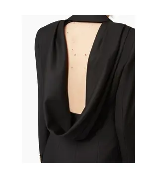Nina Ricci Single-breasted Jacket With Draped Back