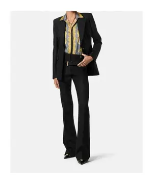 Versace Pinstripe Single-breasted Blazer