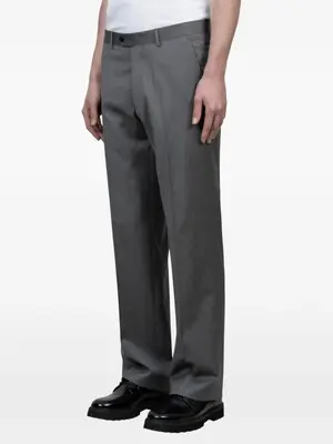 SUNFLOWER Belt Loops Trousers With Pinstripe Detail - Black