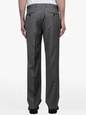 SUNFLOWER Belt Loops Trousers With Pinstripe Detail - Black