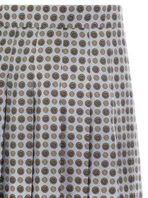 Max Mara Madison Pleated Skirt With Graphic Print