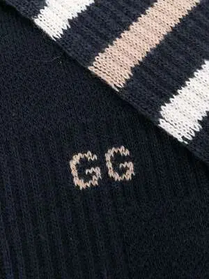 Gucci Logo Jacquard Crew Socks