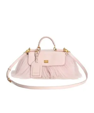Dolce & Gabbana Mini Shearling Shoulder Bag