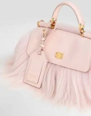 Dolce & Gabbana Mini Shearling Shoulder Bag