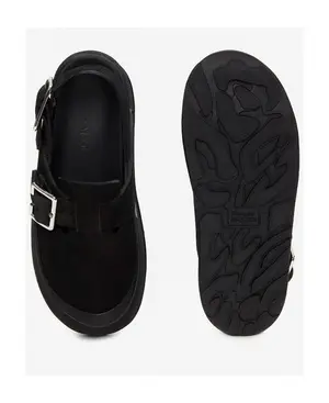 Alexander McQueen Buckle-fastened Round-toe Platform Sandals