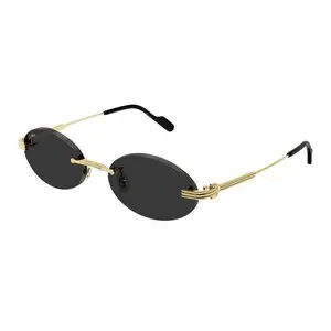 Cartier Rimless Round Sunglasses - Black