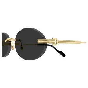 Cartier Rimless Round Sunglasses - Black