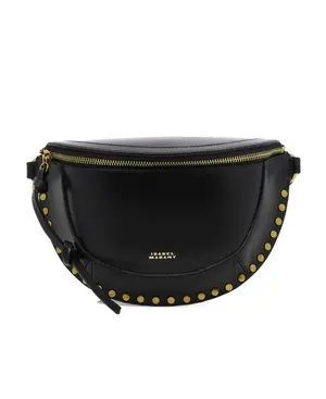 Isabel Marant Étoile Logo-print Leather Belt Bag - Black