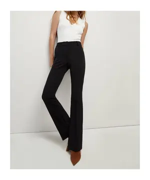 Veronica Beard Flared Leg Trousers - Black