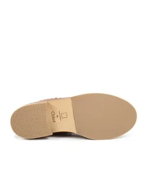 Chloé Round Toe Chelsea Boots With Elastic Side Panels