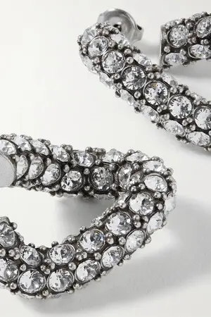 Isabel Marant Étoile Crystal Embellished Hoop Earrings