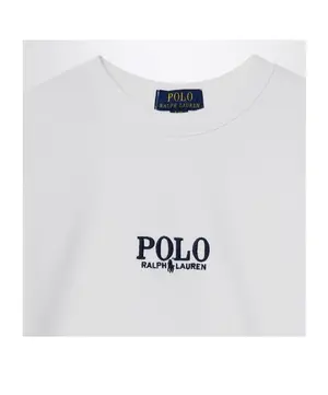 Polo Ralph Lauren Long Sleeve Embroidered Logo Sweatshirt - White
